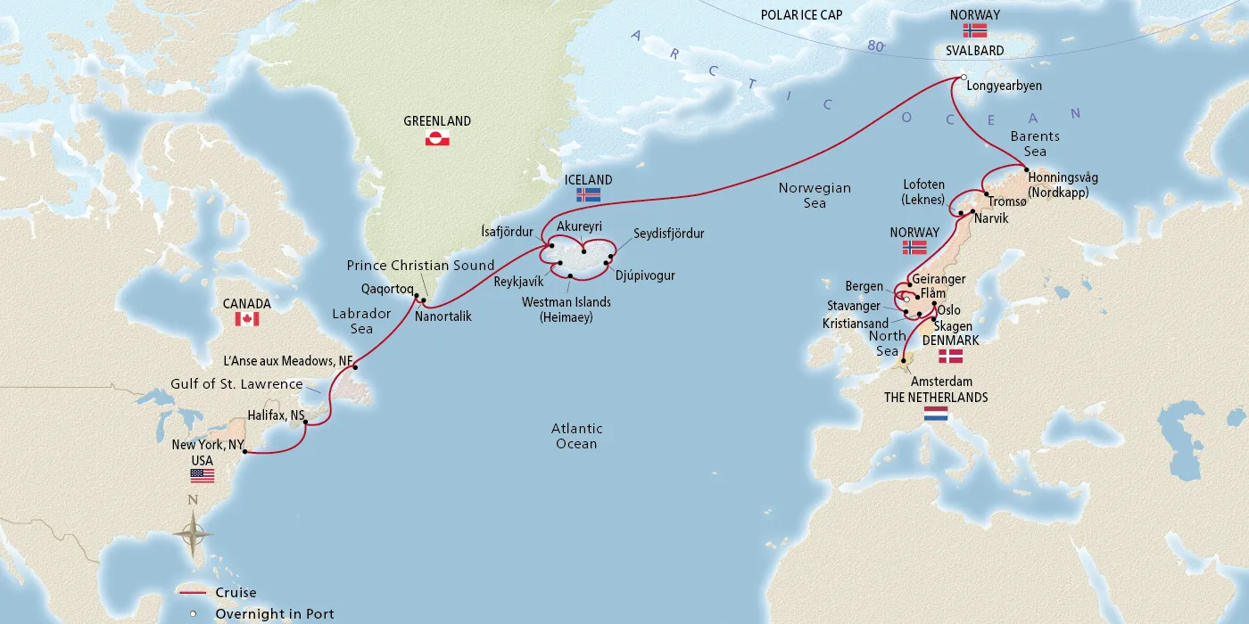 Grand Fjords & Iconic Viking Shores - 2025 Itinerary - Amsterdam to New ...