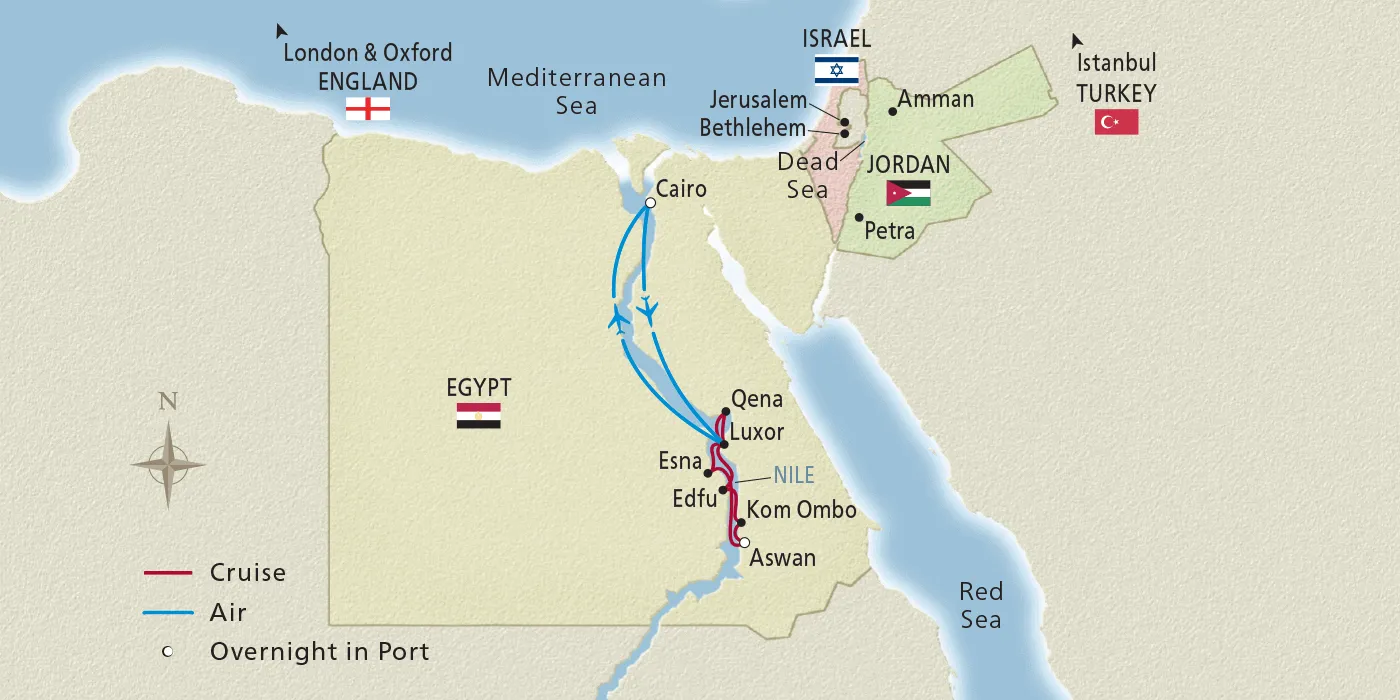 Pharaohs & Pyramids - 2024 Itinerary - Cairo to Cairo | Viking®