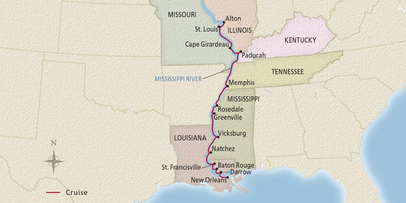The Big Easy to the Gateway City - 2025 Itinerary - New Orleans ...