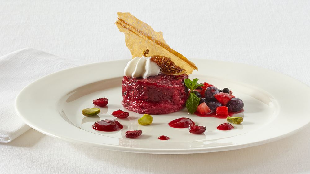 Traditional English Summer Pudding - Ocean Cruises